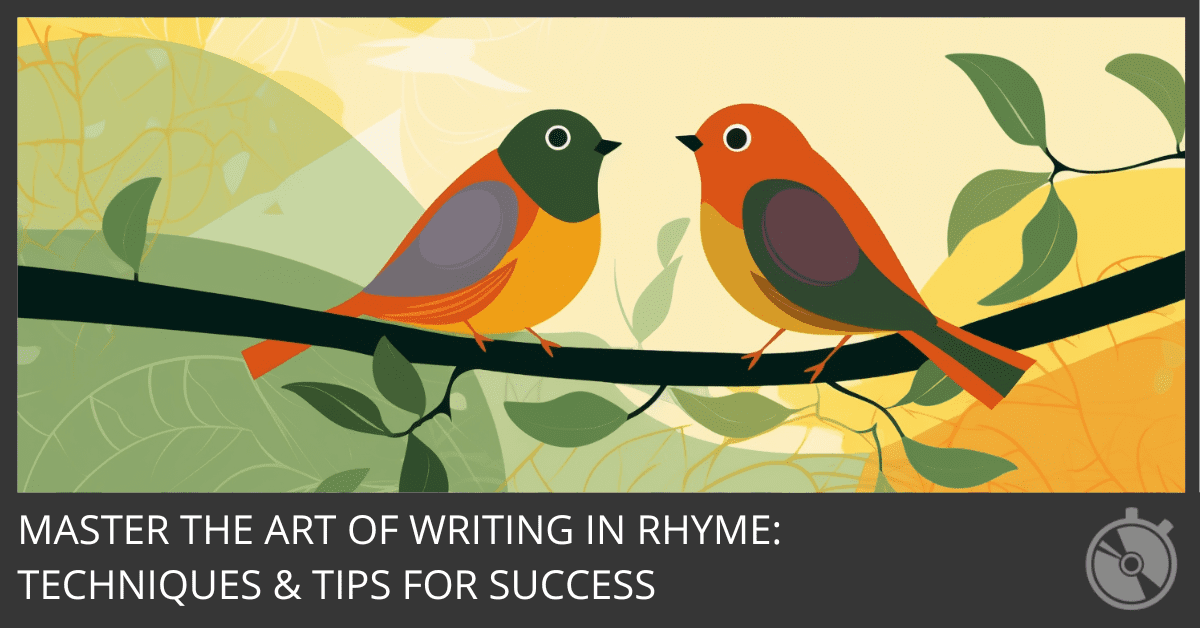 Master the Art of Songwriting in Rhyme: Tips, Techniques, and Inspiration - Speed Songwriting