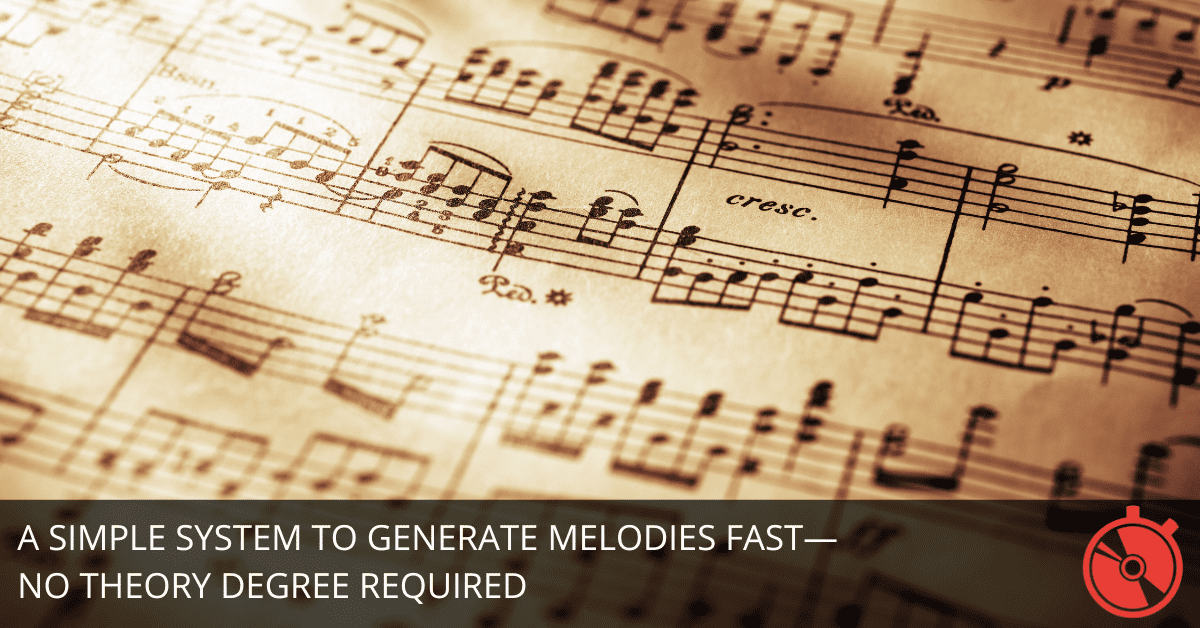 The Math Of A Melody How 4 Notes Can Create 100 Songs Speed Songwriting